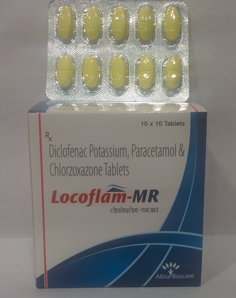 LOCOFLAM-MR TAB. | Diclofenac 50 mg + Paracetamol 325 mg ...